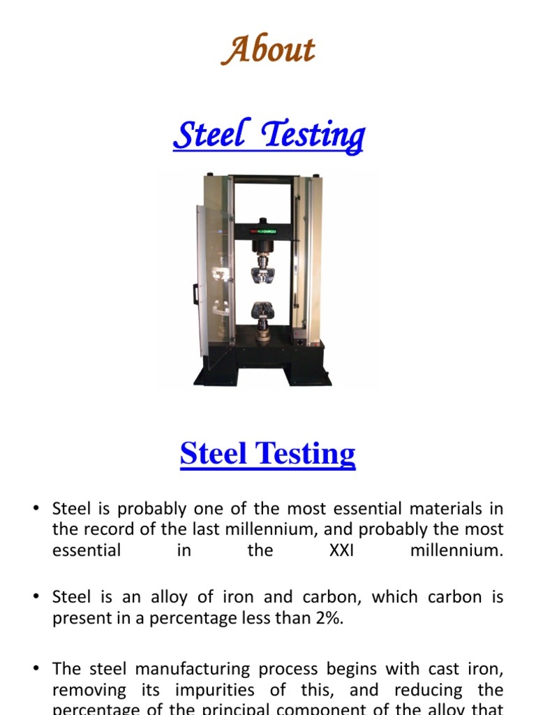 Steel Testing | PDF
