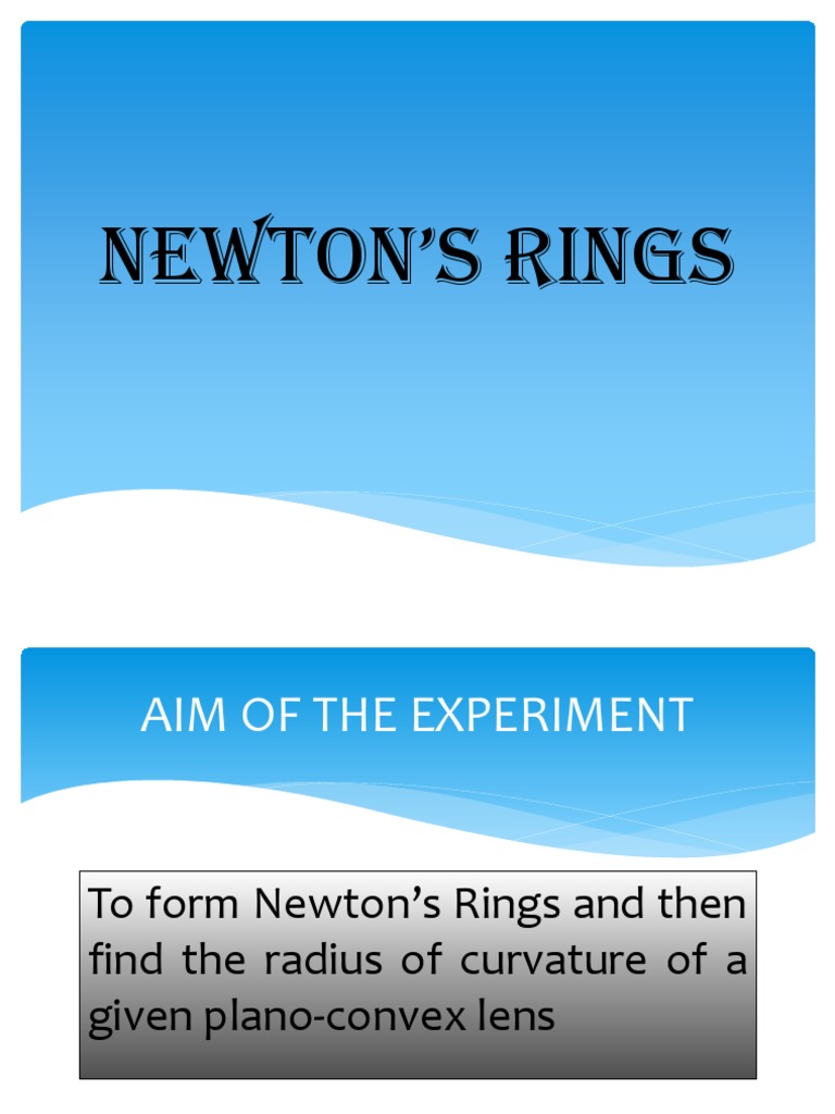 Newton Ring | PDF