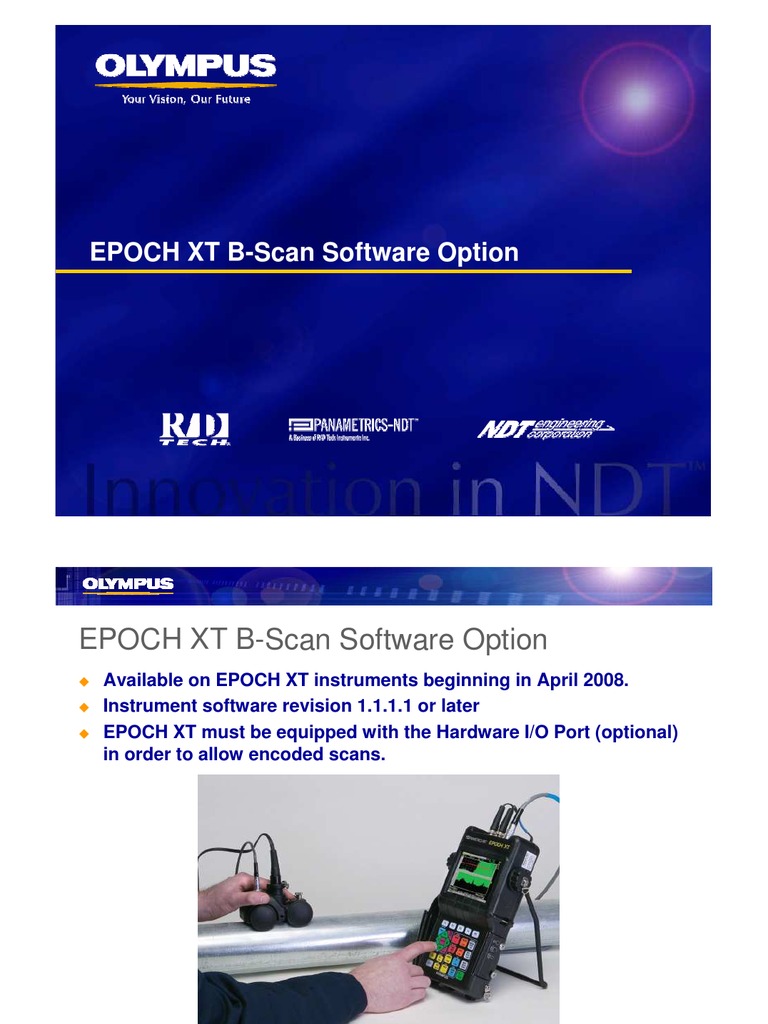 EPOCH XT B-Scan Option Presentation | PDF | Data Compression | Image ...