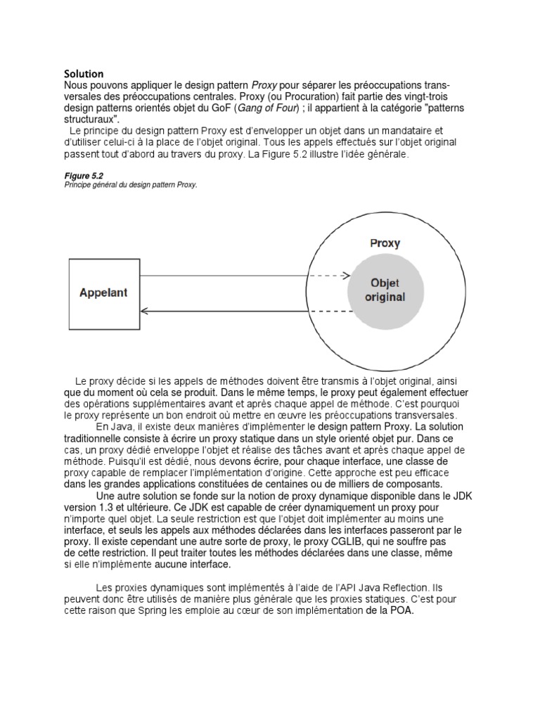 Pattern Proxy | PDF | Patron de conception | Java (Langage de programmation)
