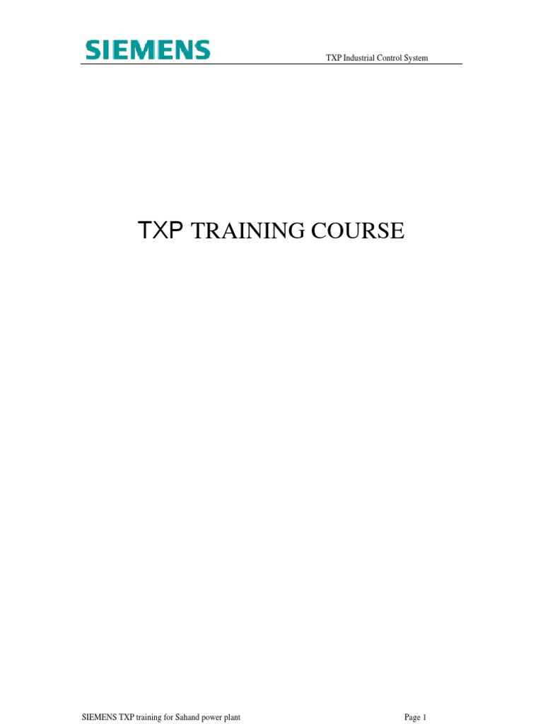 TXP Training | PDF | Automation | Control Theory