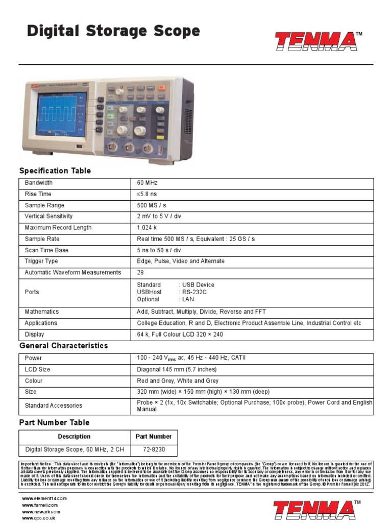 Digital Storage Scope | PDF