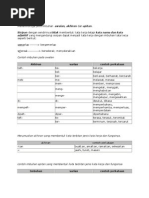 Contoh Imbuhan Sisipan dalam Bahasa Melayu | PDF