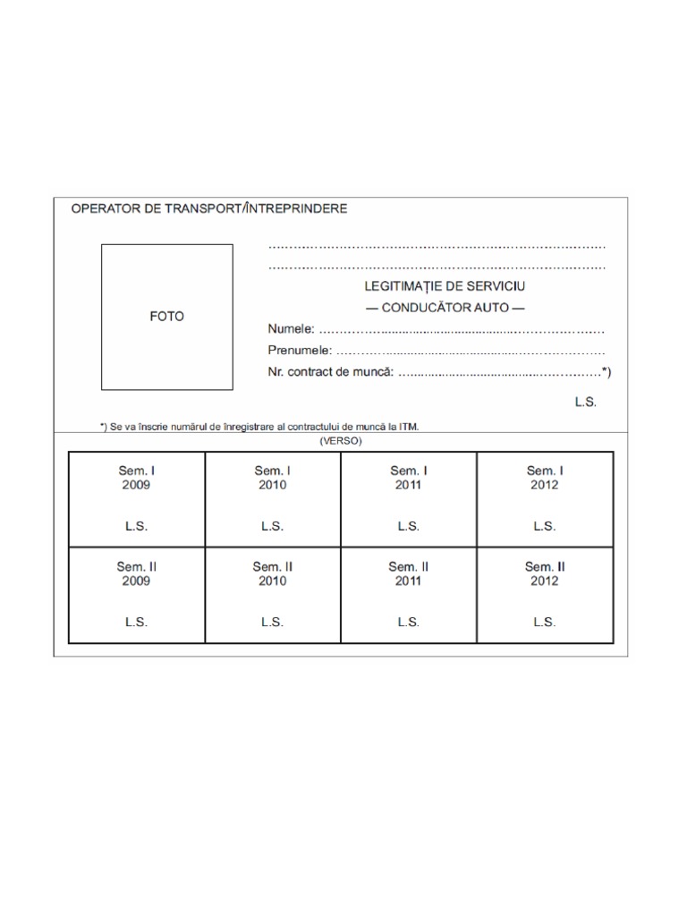 Legitimatie Sofer | PDF