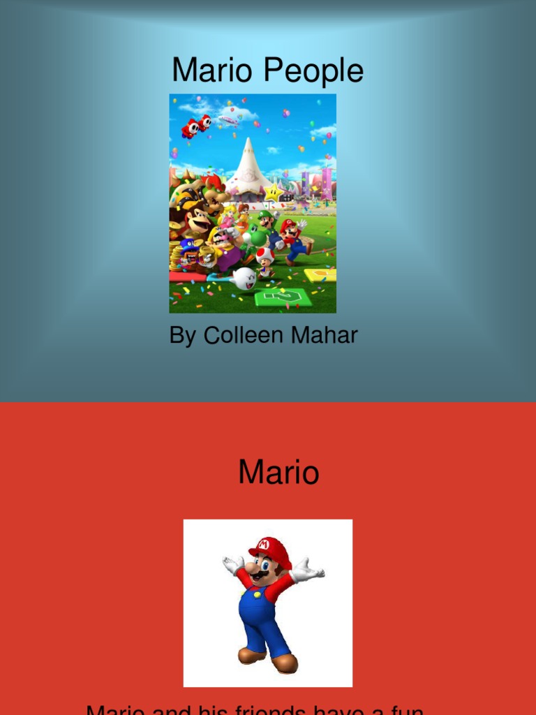 Mario Character Overview and Relationships | PDF | Games & Activities ...
