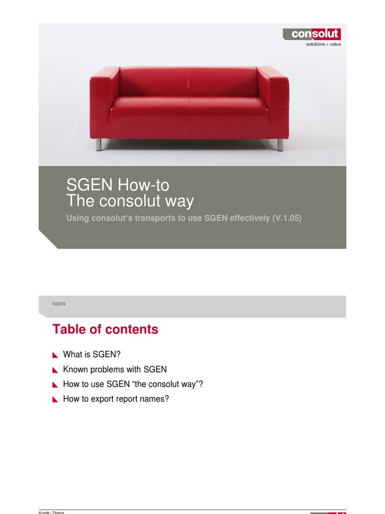 Effective SGEN Usage in SAP Systems | PDF | Computer Engineering ...