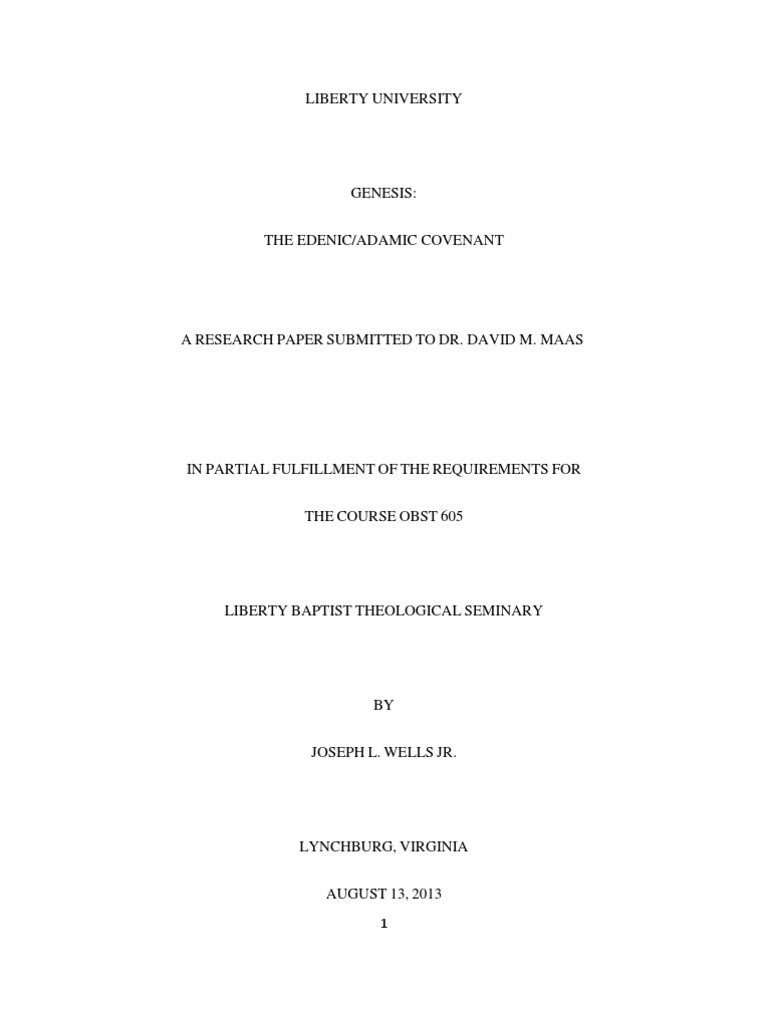 Edenic and Adamic Covenants Study | PDF | Dispensationalism | Covenant ...