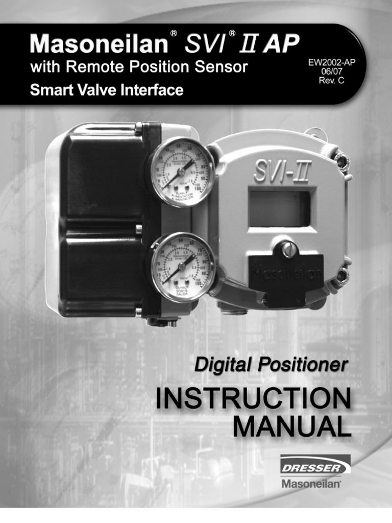 SVI2 AP Device Instruction Manual | PDF | Safety | Valve