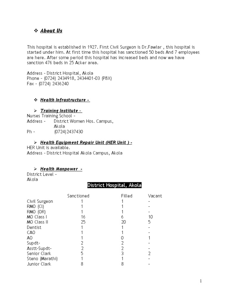 Civil Hospital | PDF | Health Care | Hospital