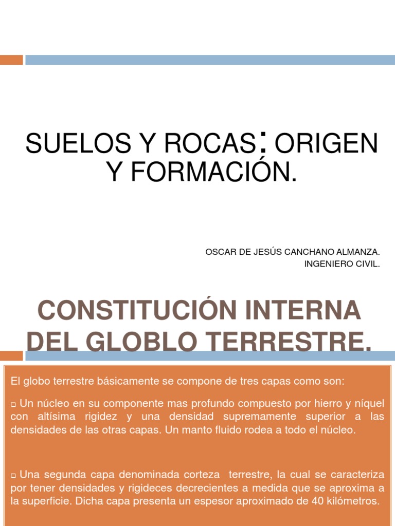 Presentación Suelos y Rocas Unimag | PDF | Minerales | Meteorización