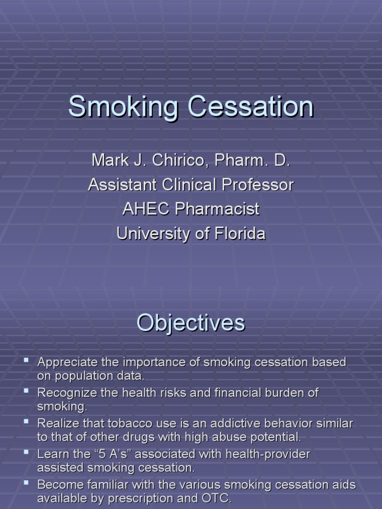 Smoking Cessation | PDF | Medical Specialties | Clinical Medicine