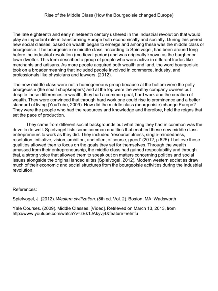 Rise of the Middle Class (How the Bourgeoisie changed Europe ...