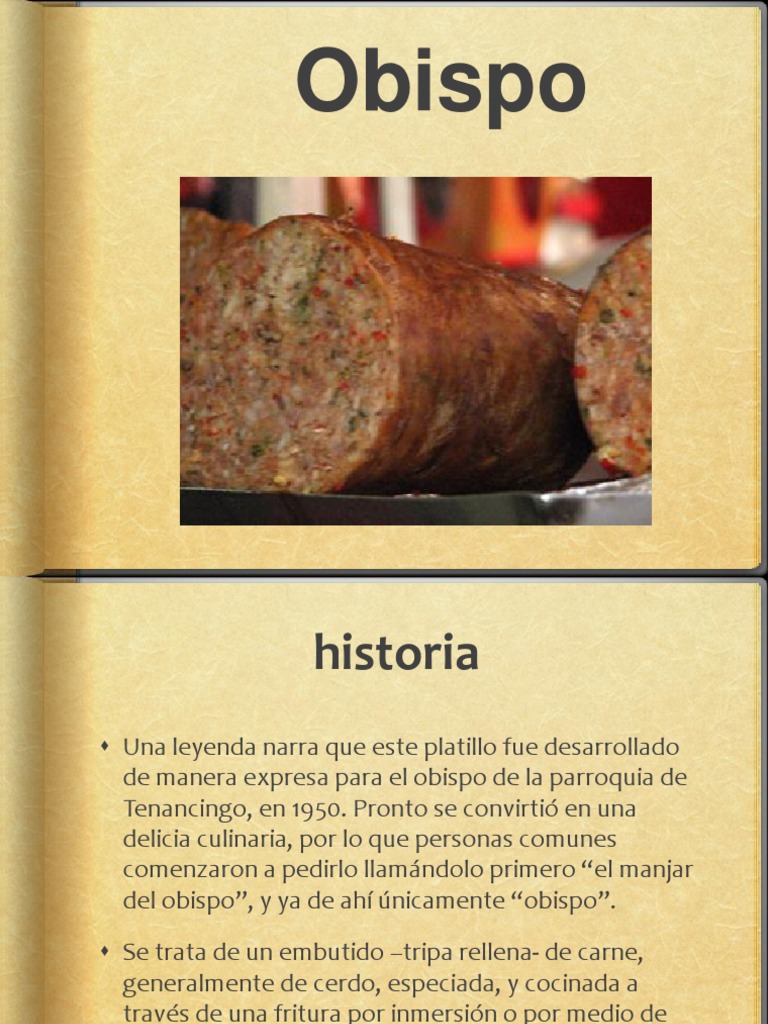 Obispo | PDF | Cerdo doméstico | Carne