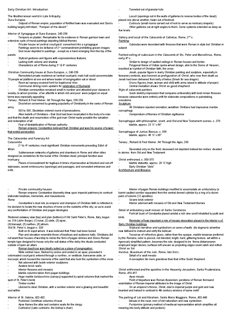 Early Christian Handouts | Download Free PDF | Mosaic | Manuscript