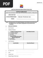 JKM 20 Borang Kaji Semula Bantuan | PDF