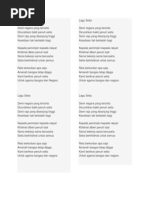 Lirik Lagu Setia | PDF