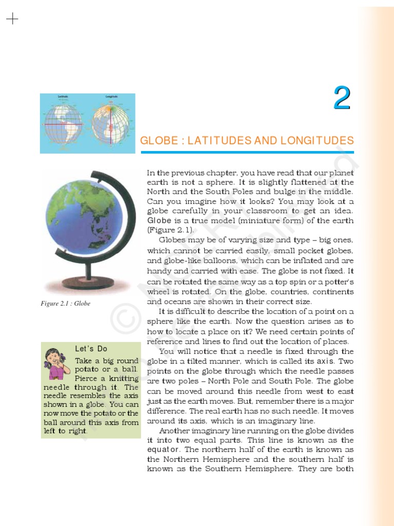 Globe Latitudes and Longitudes1 | PDF