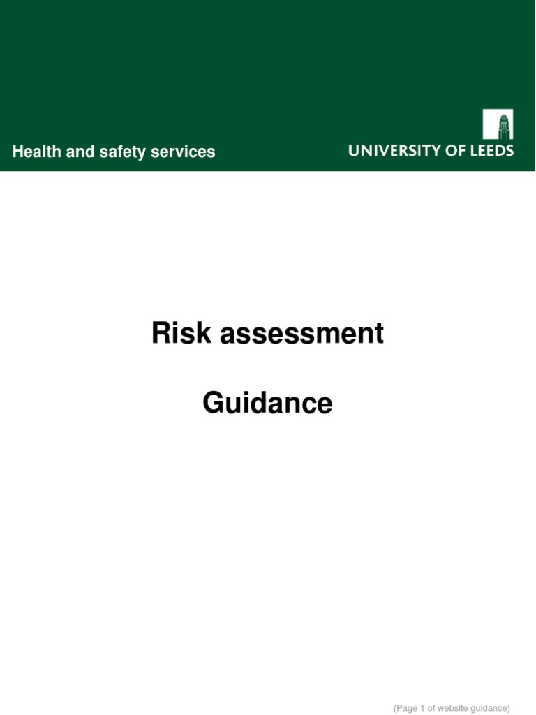 RA Guidance | Risk | Risk Assessment