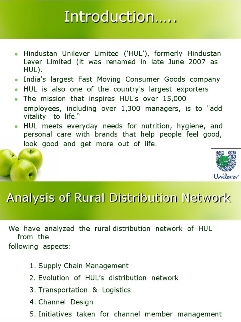 HUL's Rural Distribution Network Analysis | PDF | Finance & Money ...