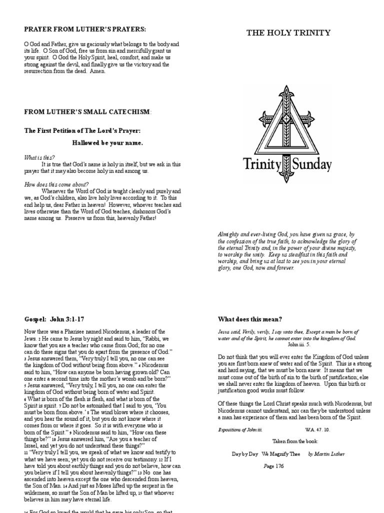 09 The Holy Trinity | PDF | God The Father | Trinity