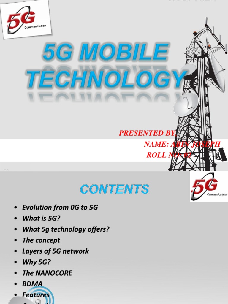 5G Technology Seminar Presentation | PDF | Internet Protocol Suite ...