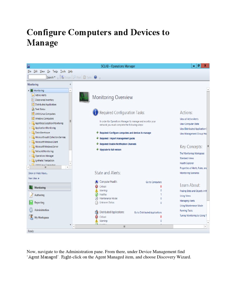 Configure Computers and Devices to Manage | Microsoft Windows | Email