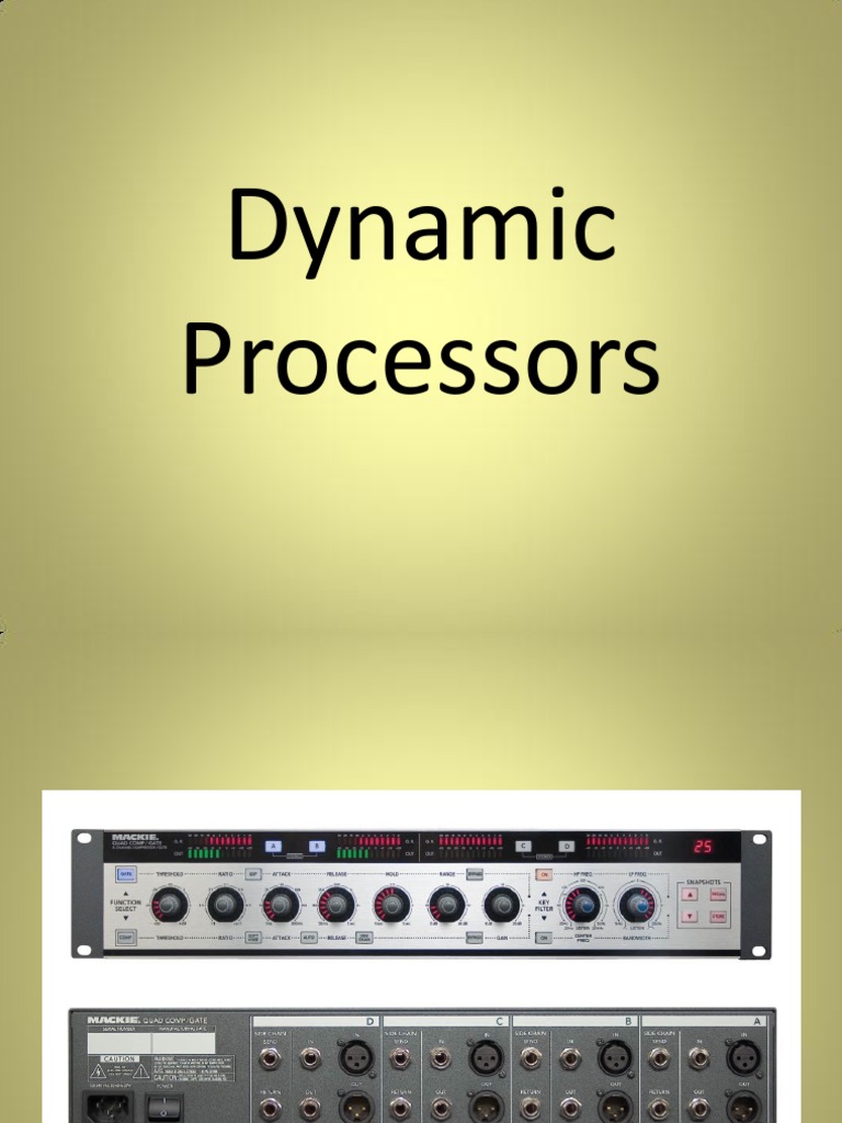 Dynamic Processors | PDF | Electricity | Electrical Engineering