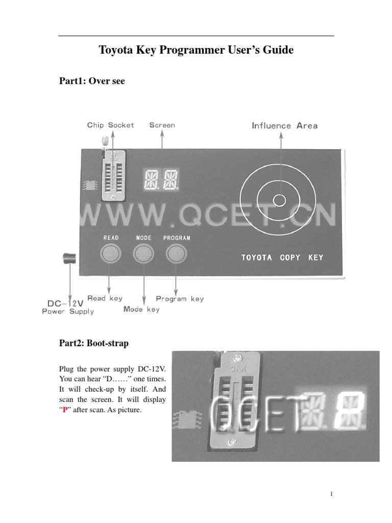 351108-Toyota Key Programmer Manual | PDF | Toyota | Areas Of Computer ...