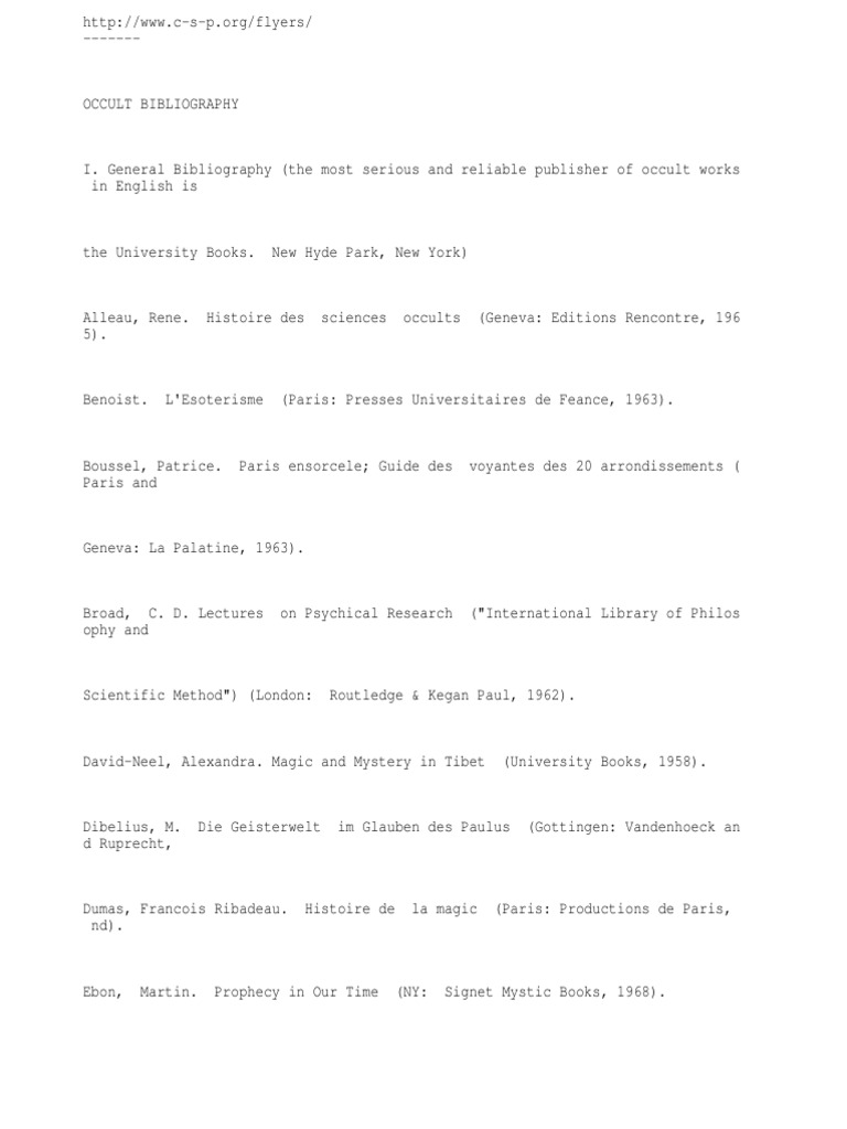Occult Library | PDF | Witchcraft | Parapsychology