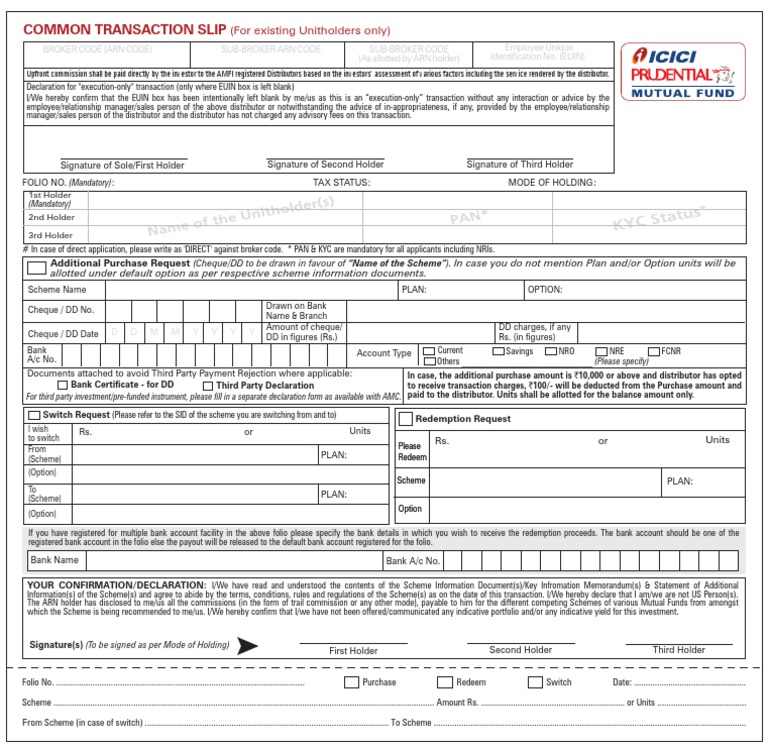 ICICI Transaction Slip | Download Free PDF | Cheque | Banks