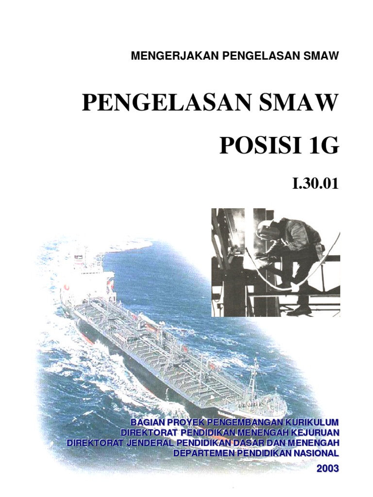 Pengelasan Smaw Posisi 1g | PDF