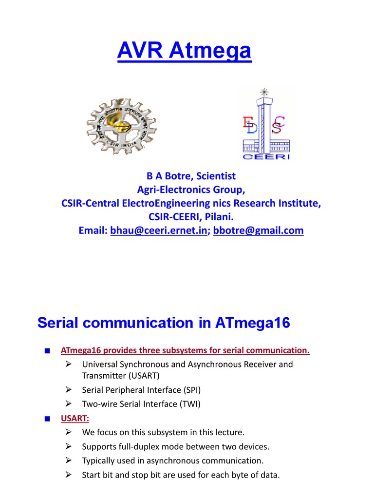 AVR Atmega Microcontroller PDF | PDF | Electrical Engineering | Digital ...