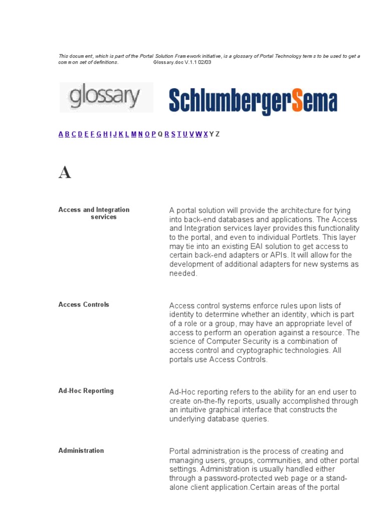 Glossary | PDF | Java (Programming Language) | Data Warehouse