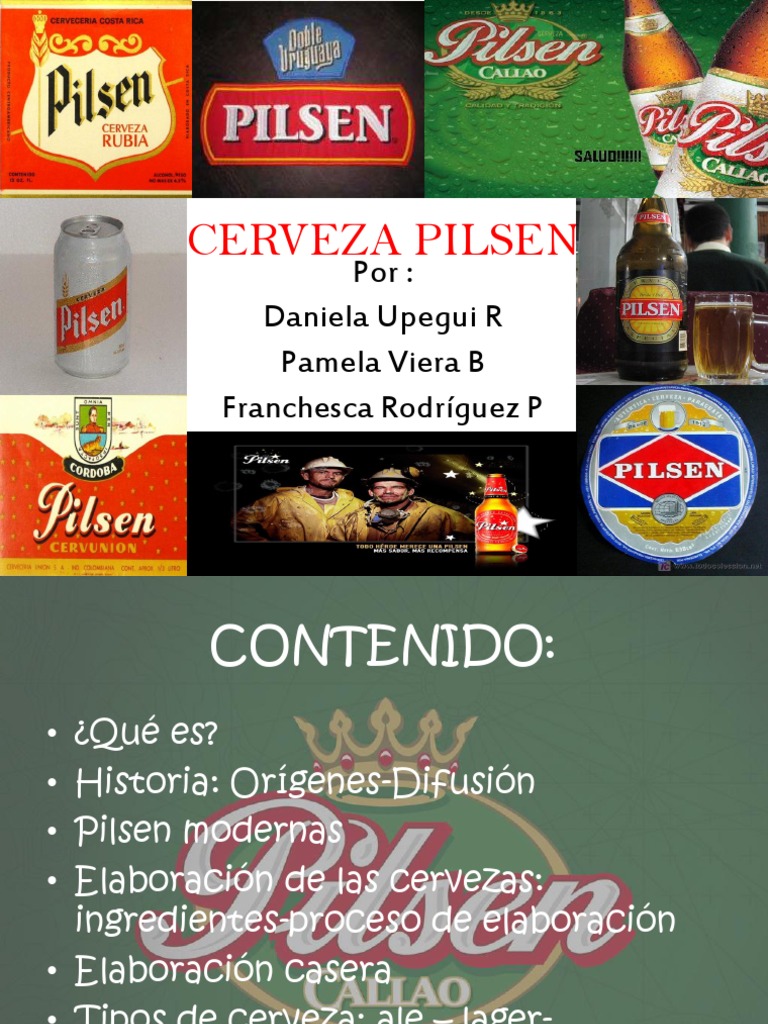 Historia y Elaboración de Pilsen | PDF | Cerveza | Bebidas Fermentadas
