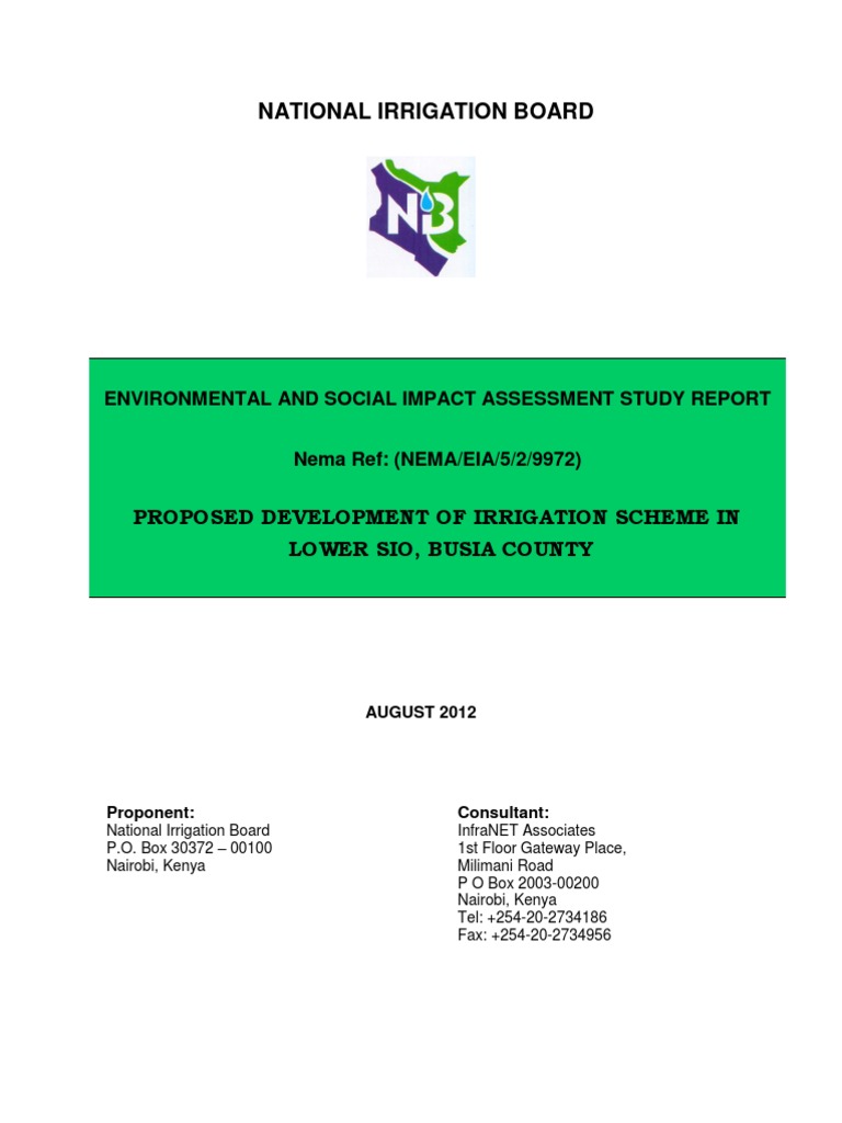 Eia - 866esia Study Report - Final | PDF | Water Resources ...