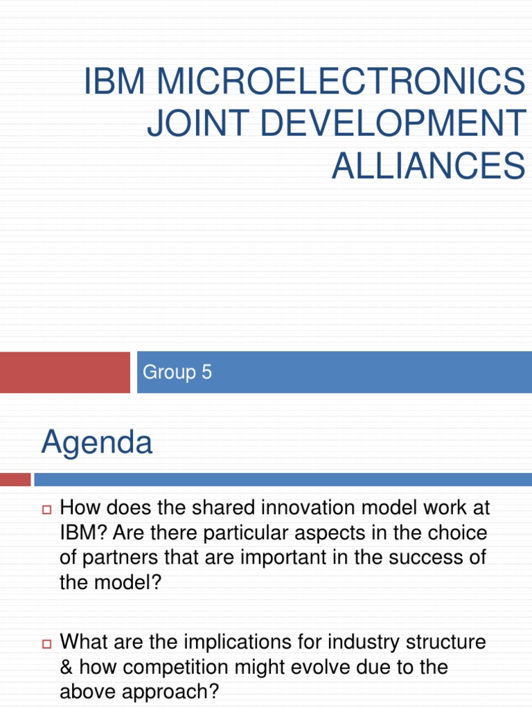 IBM Microelectronics Innovation Model | PDF | Business