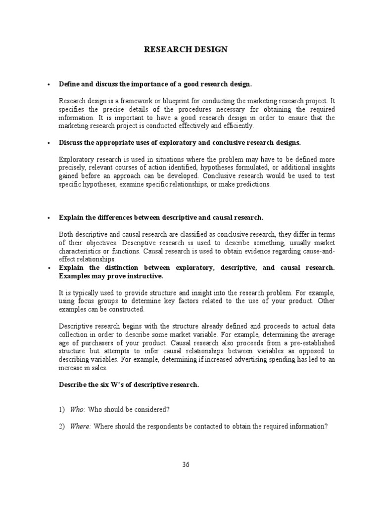 Causal Research Design