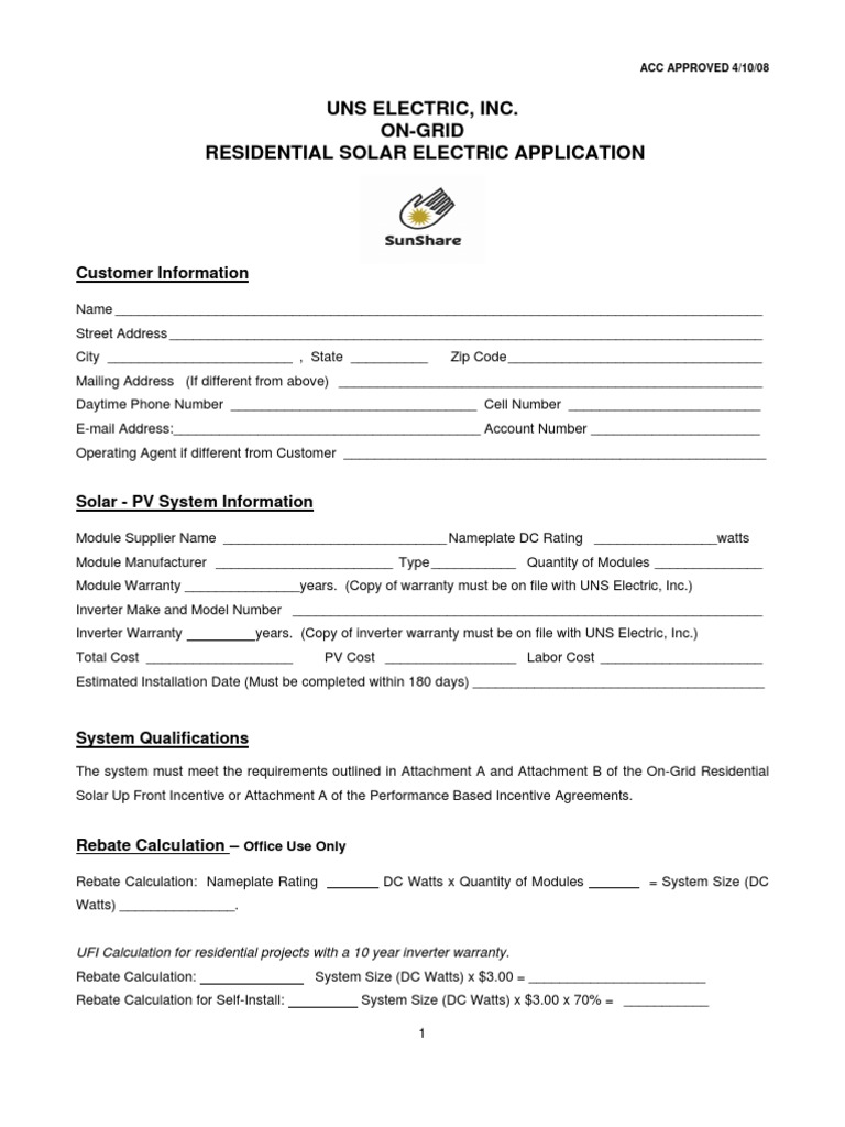 On Grid Residential Solar Application | PDF | Photovoltaic System ...