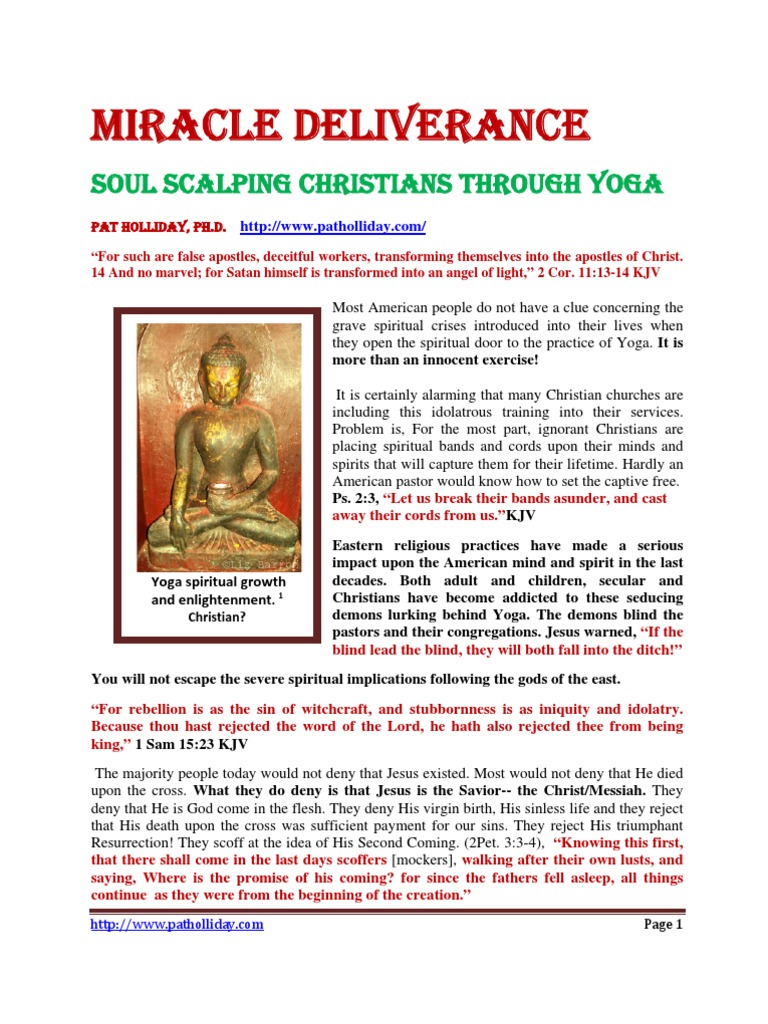 Soul Scalping Christians by Dr. Pat Holiday | PDF | Kundalini | Asana
