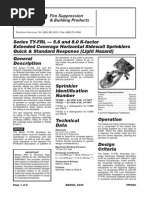 Tyco Ty315, Ty325 | PDF | Fire Sprinkler System