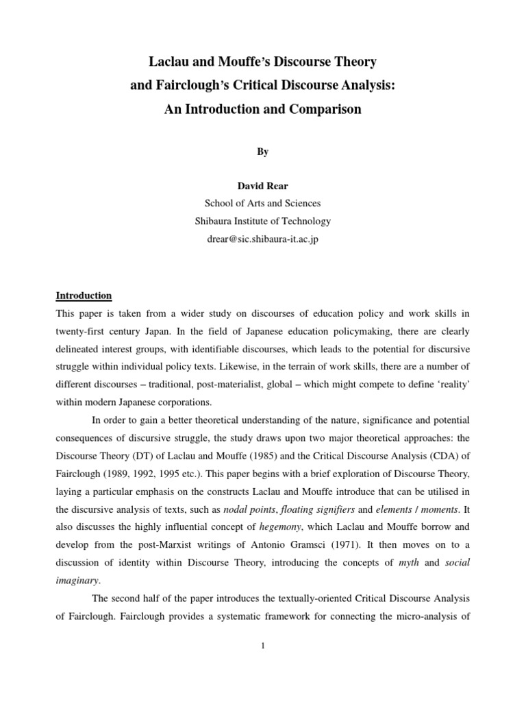 Discourse_Theory_and_Critical_Discourse_Analysis.pdf | Discourse | Hegemony