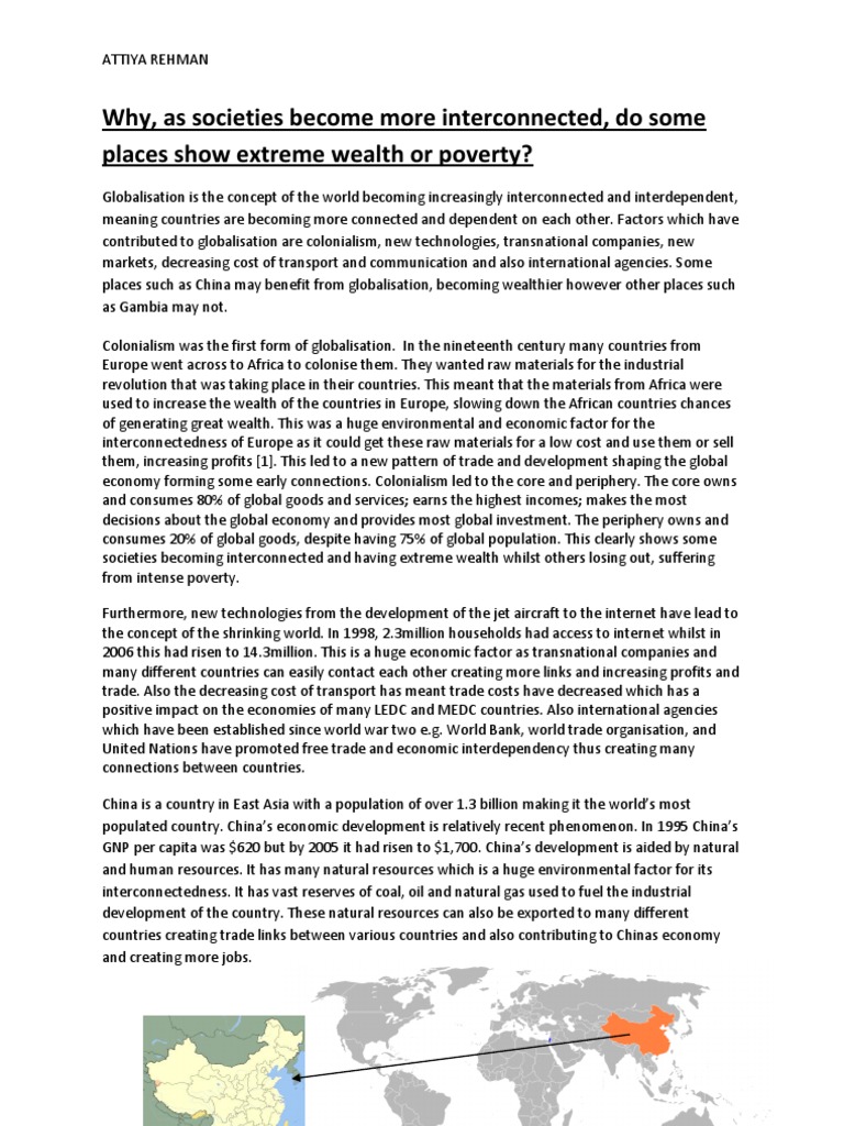 Globalization: Wealth and Poverty Divide | PDF | Globalization ...