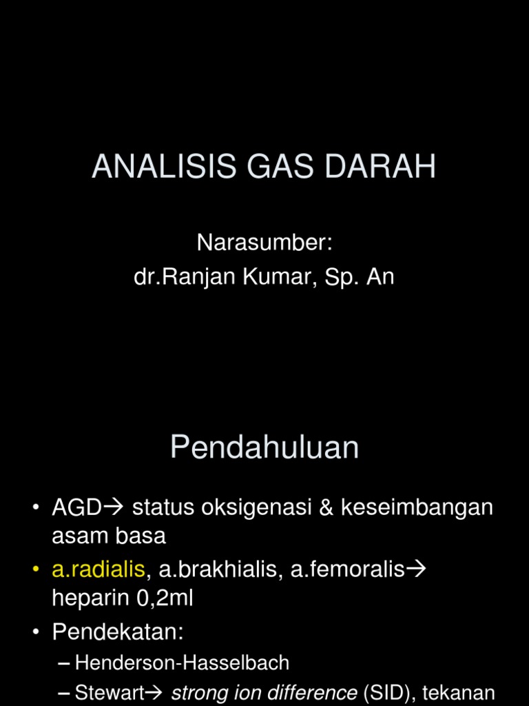Analisis Gas Darah Medis | PDF