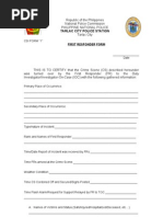 CSI Form 1 First Responders Form | PDF | Crime Scene | Forensic Science