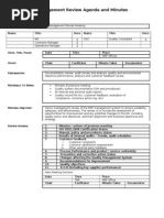 ISO 9001-2015 Management Review Template | PDF
