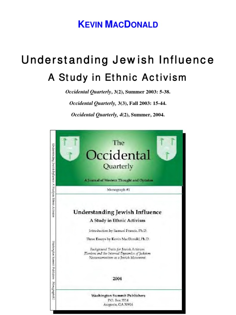 Understanding Jewish Influence | PDF | Jews | Neoconservatism