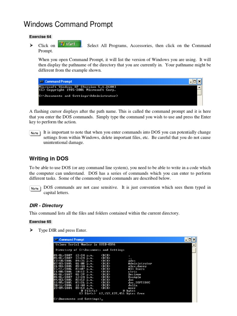 Command Prompt | PDF | Command Line Interface | Computer File