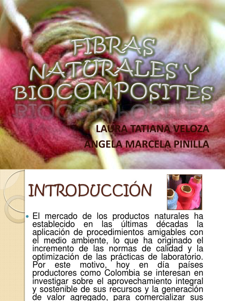 Biocomposites y Fibras Naturales en Colombia | PDF | Material compuesto ...