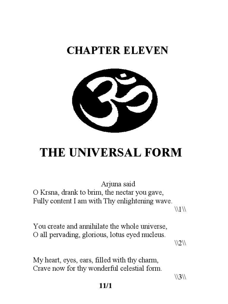 Krishna's Universal Form Revealed to Arjuna | PDF | Krishna | Hinduism