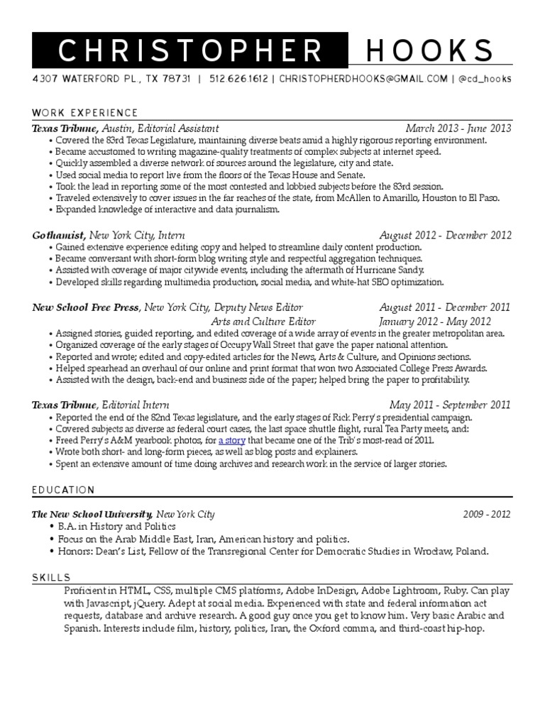 Resume - Christopher Hooks | PDF | Computing And Information Technology